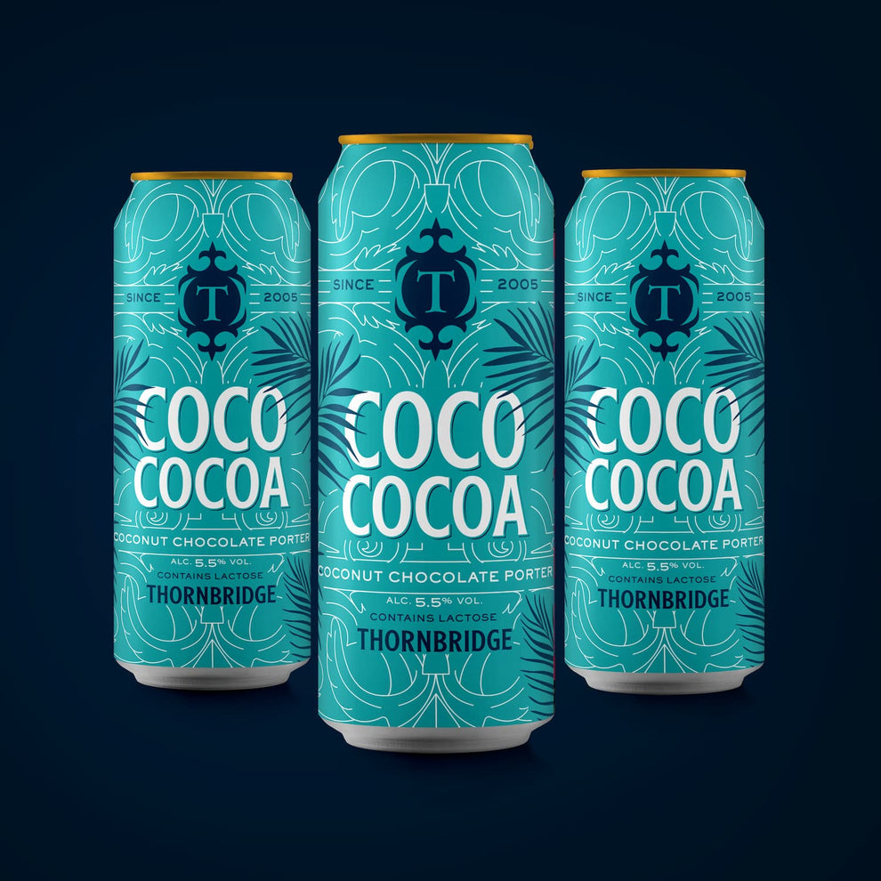 Coco Cocoa, 5.5% Coconut Chocolate Porter 12 x 440ml cans – Thornbridge ...